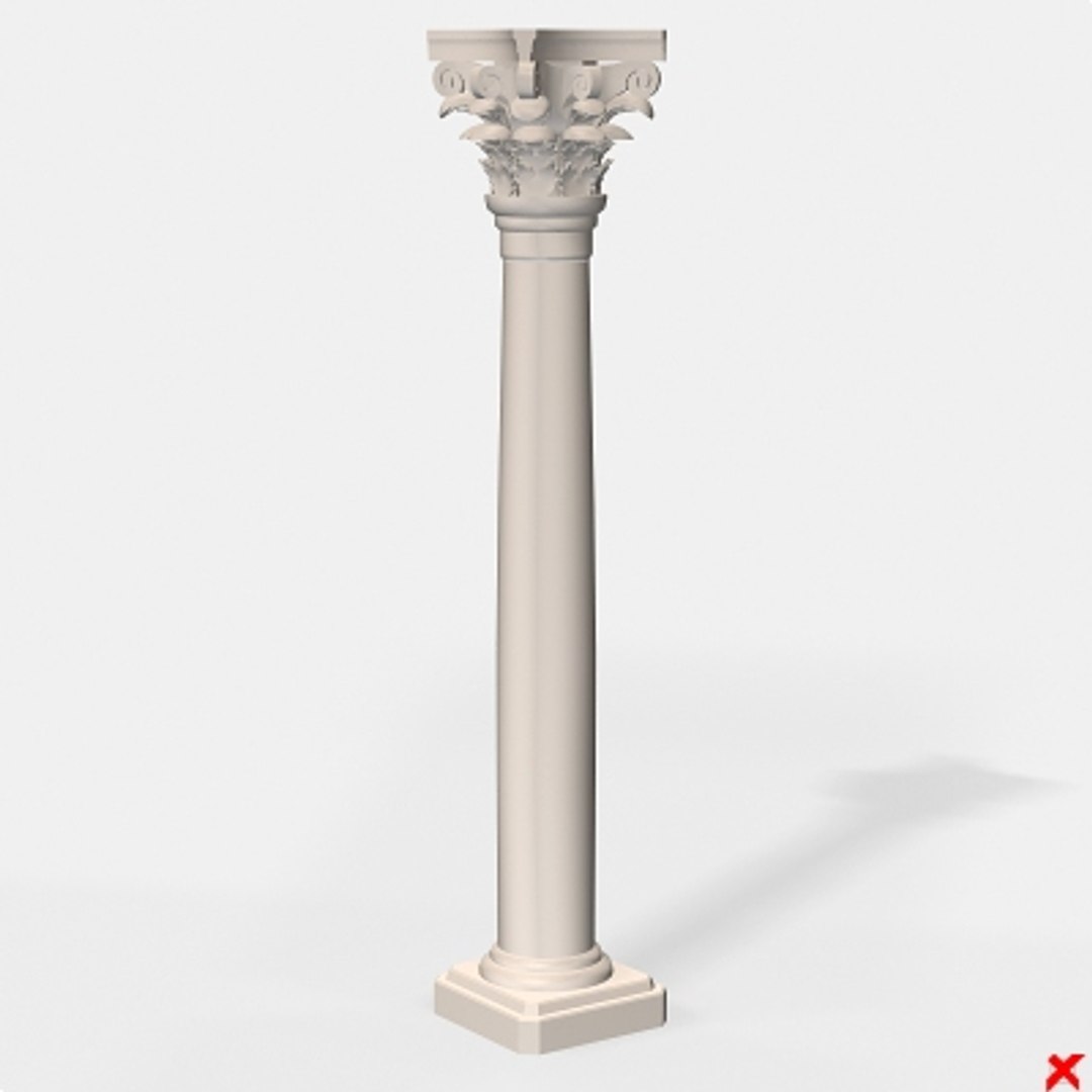 column architectural 3d model