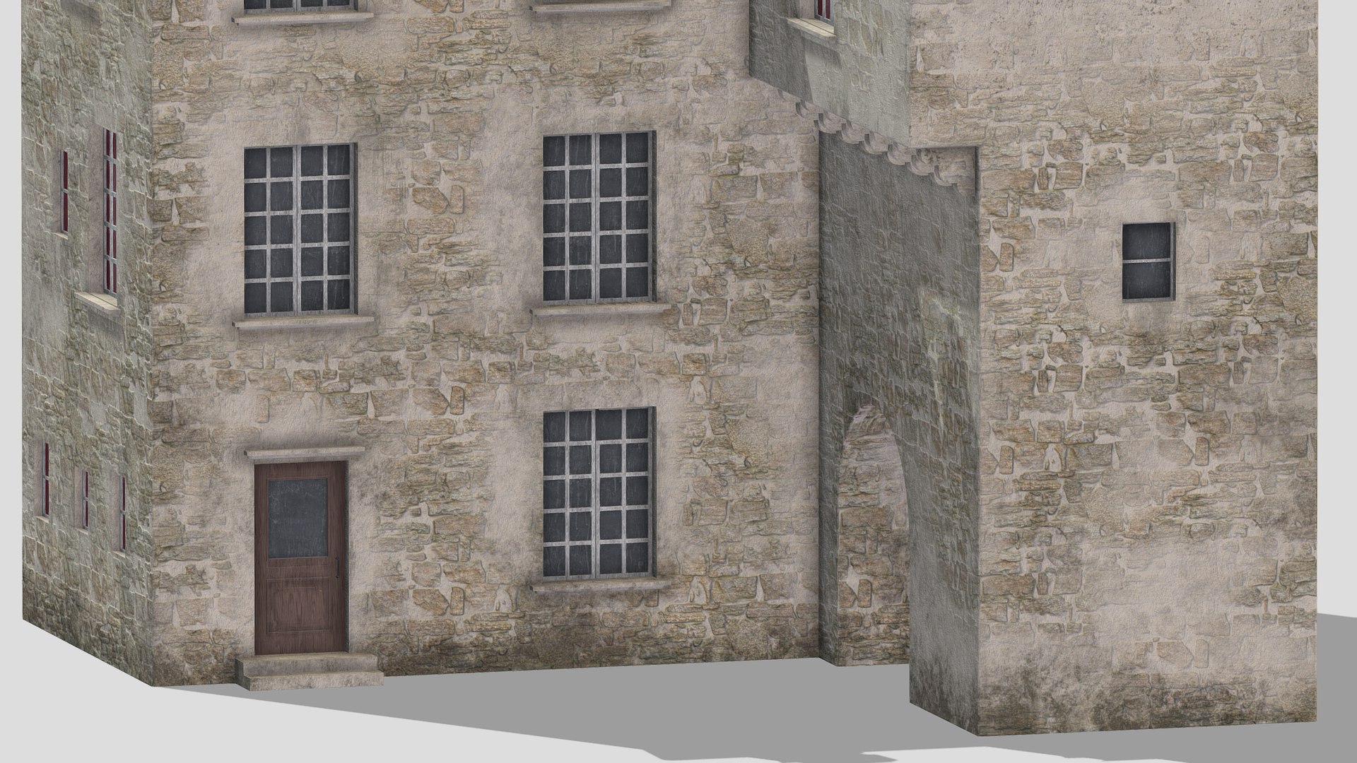 Castle Medieval Middle Ages 06 Low Poly PBR Realistic Model ...