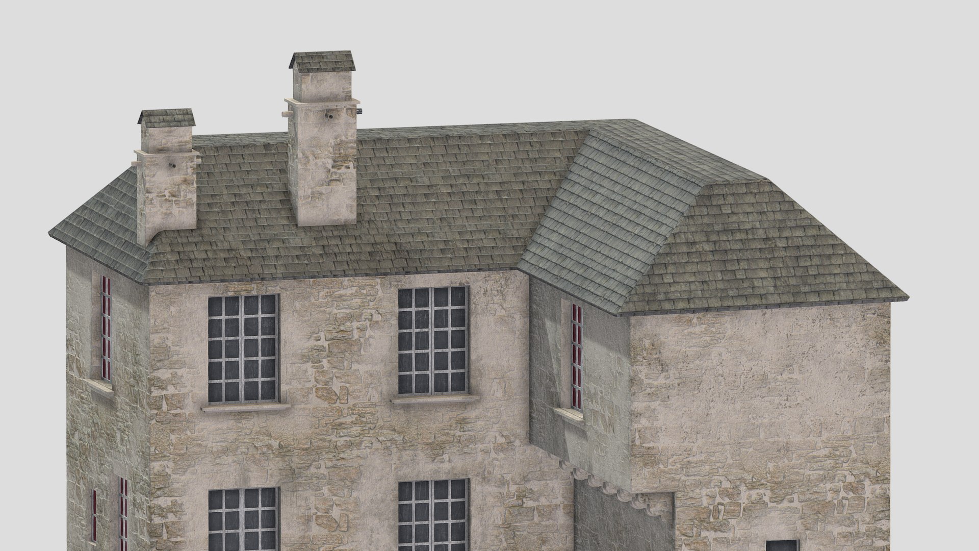 Castle Medieval Middle Ages 06 Low Poly PBR Realistic Model ...