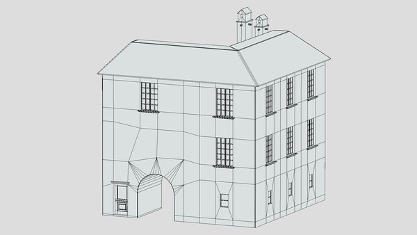 modelo 3d Castillo Medieval Edad Media 06 Low Poly PBR Realista ...