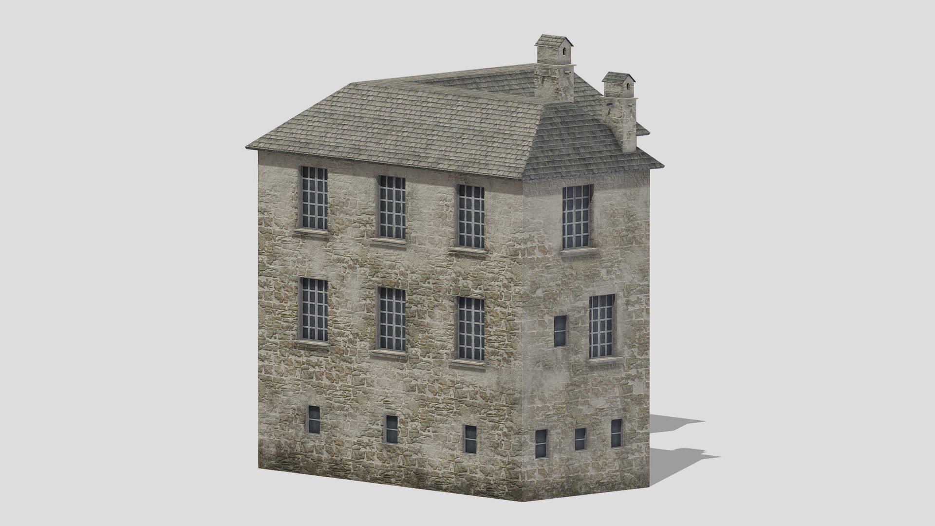 Castle Medieval Middle Ages 06 Low Poly PBR Realistic Model ...