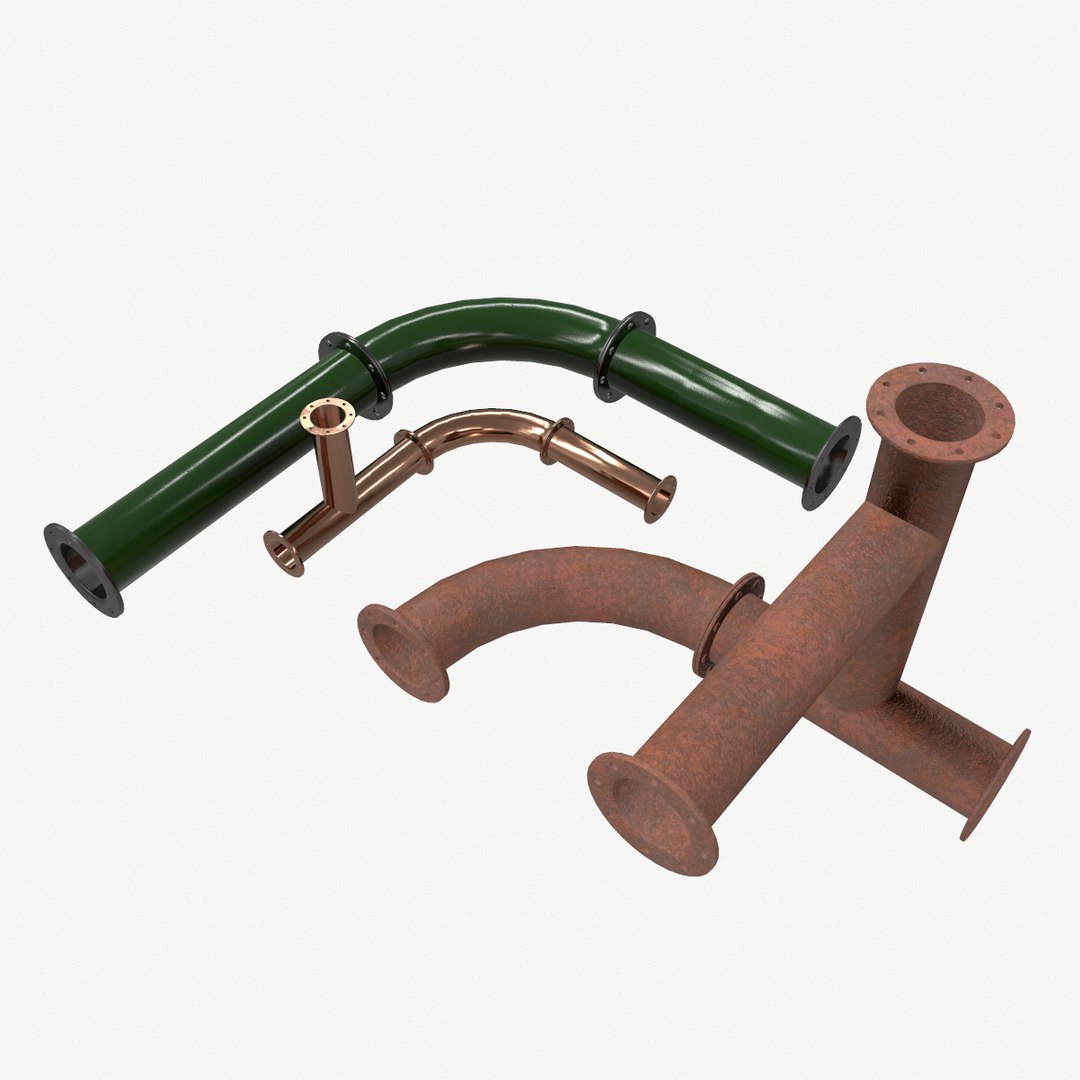 Modular Industrial Pipes 3D Model - TurboSquid 2051661
