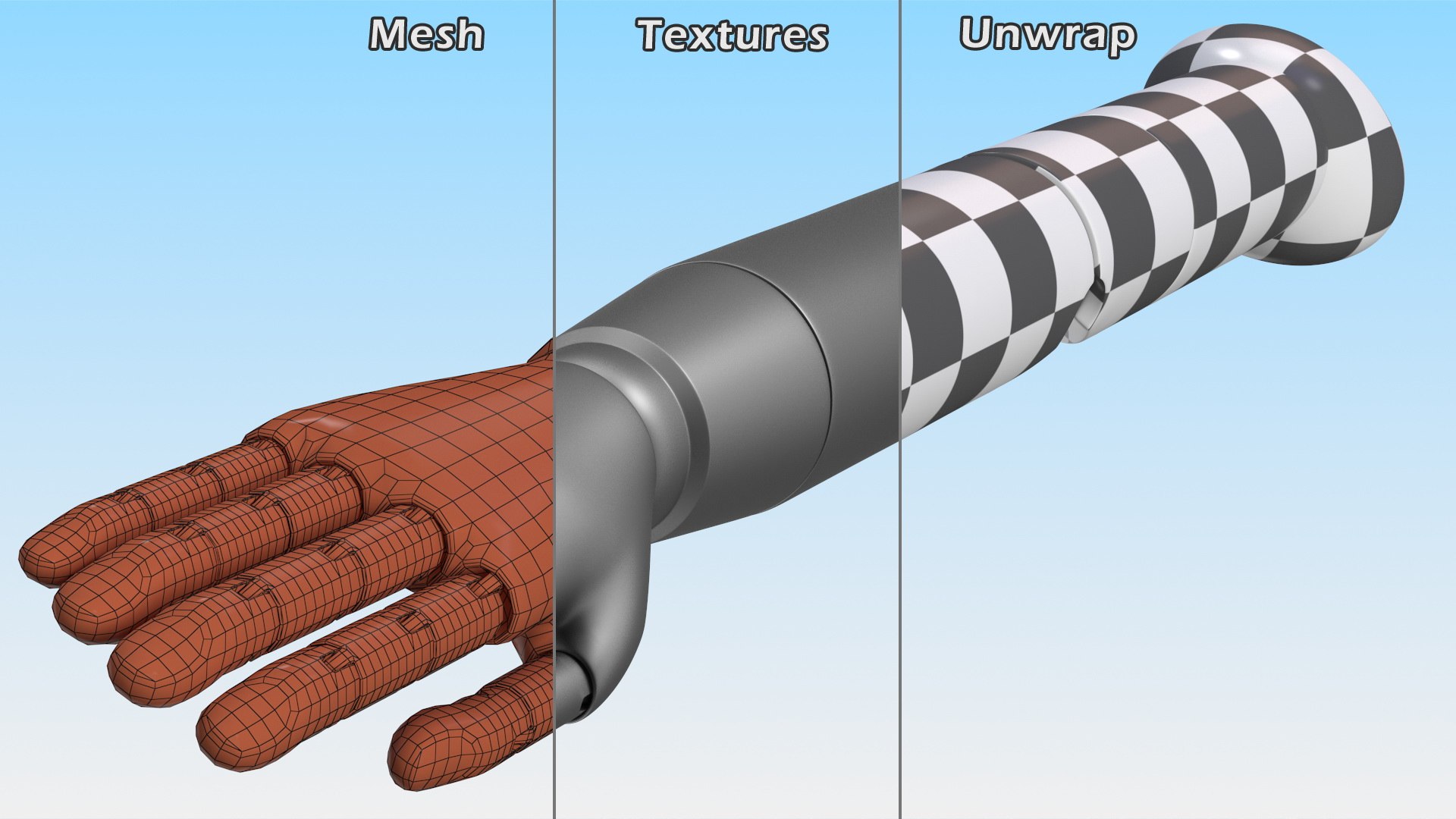 Mannequin Hand Black Rigged For Modo 3D Model - TurboSquid 1862376