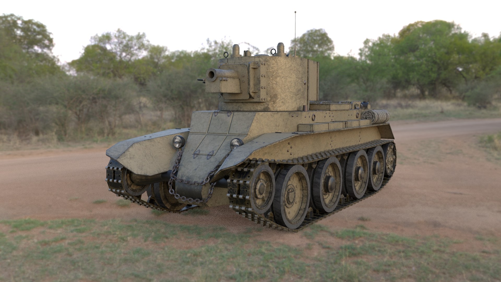 Bt-7a Bt-7 3D Model - TurboSquid 1454065