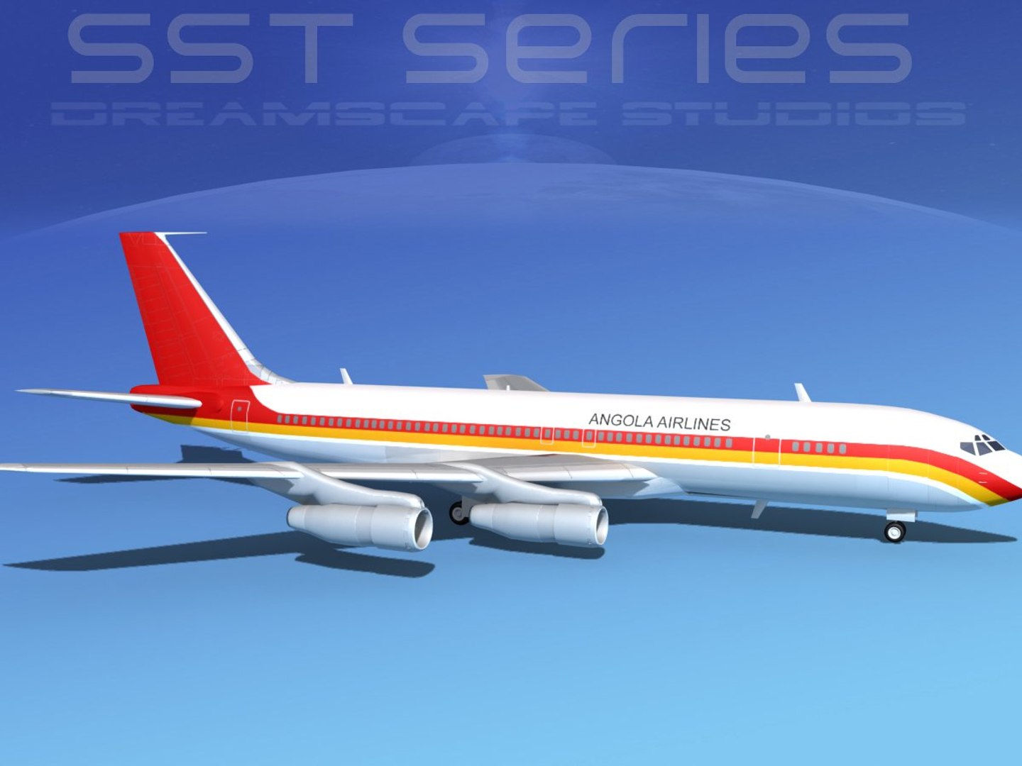 3d Model 707-320 Boeing 707