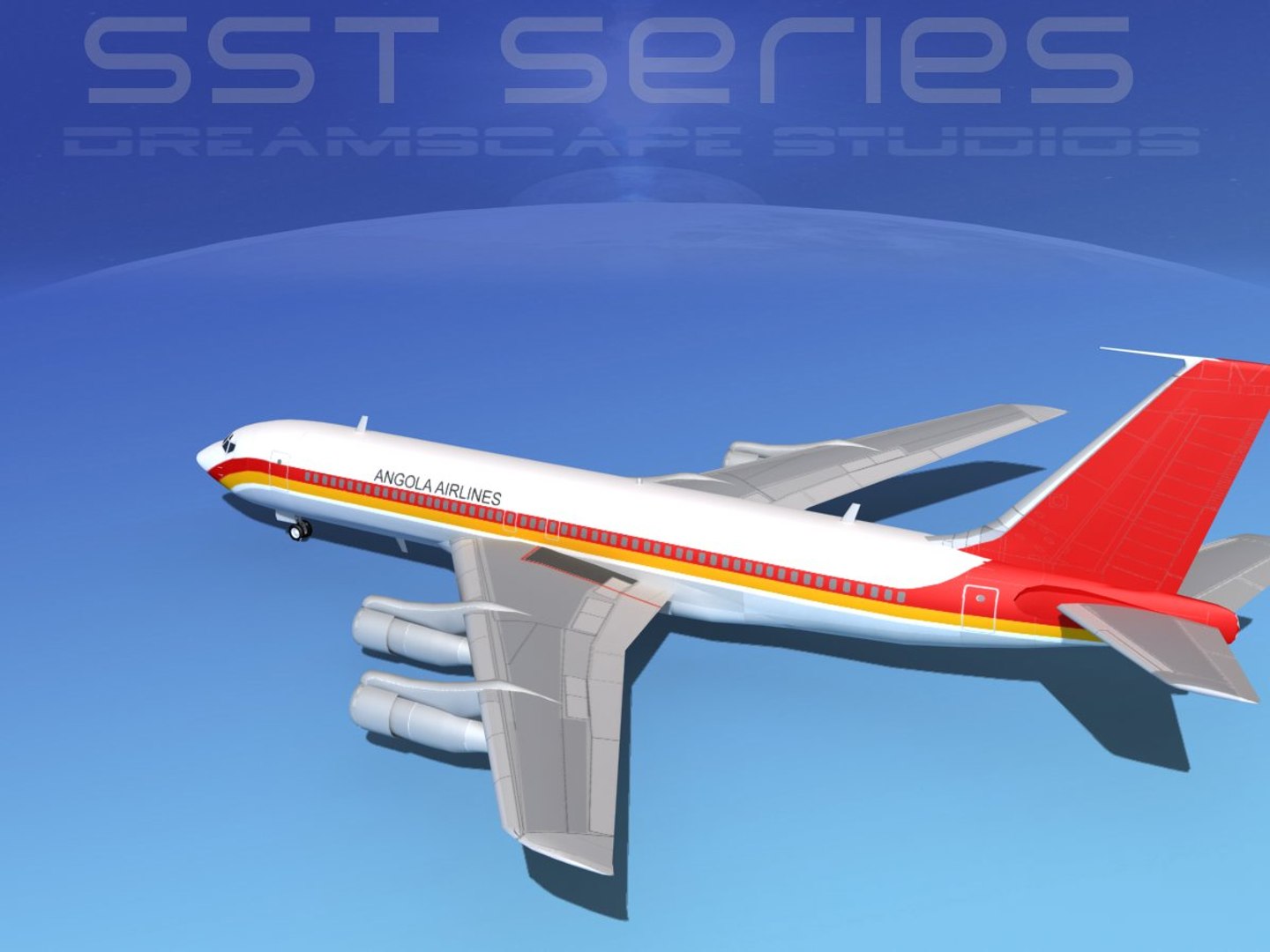 3d Model 707-320 Boeing 707