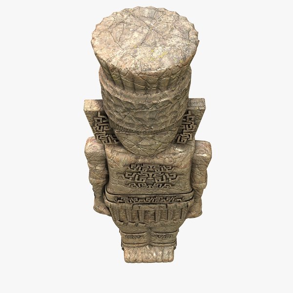 3d aztec stone