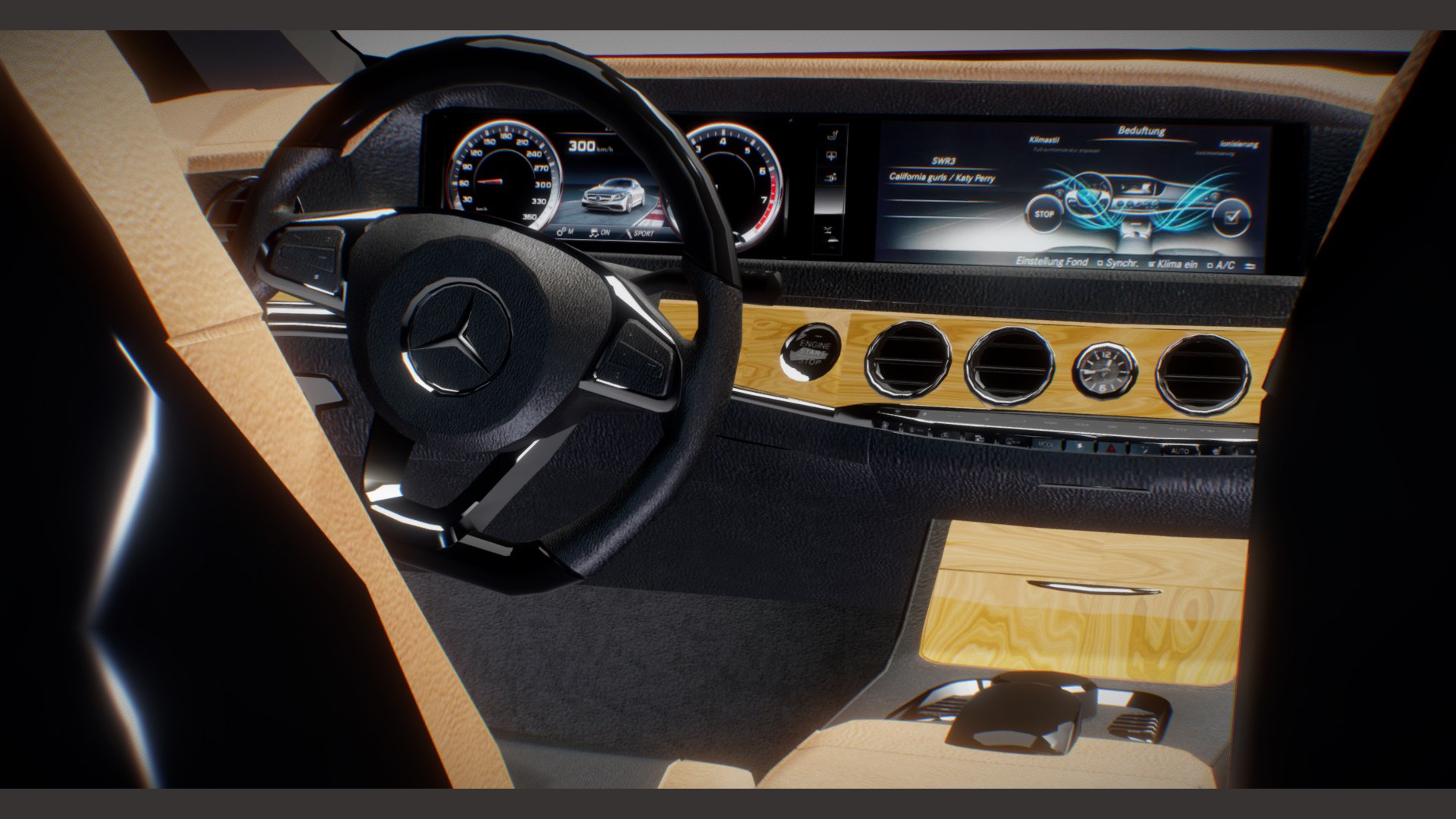 Mercedes-Benz CLS Interior 3D Model - TurboSquid 1781280