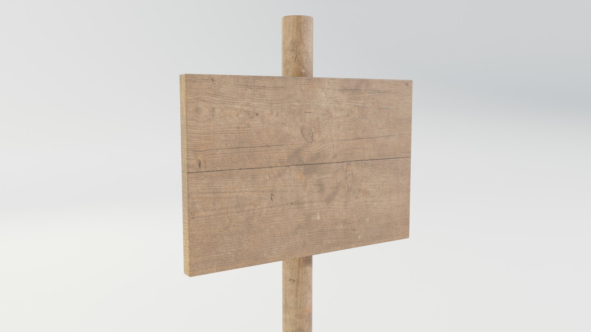 Free Simple Wooden Sign 3D Model - TurboSquid 2215001