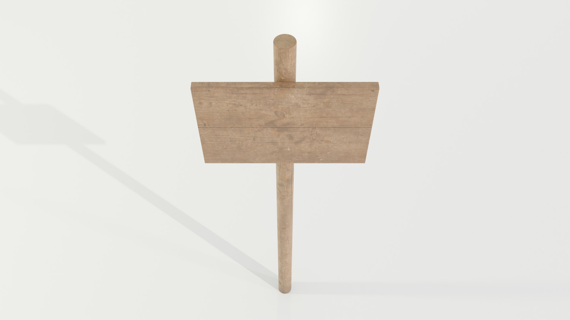 Free Simple Wooden Sign 3D Model - TurboSquid 2215001