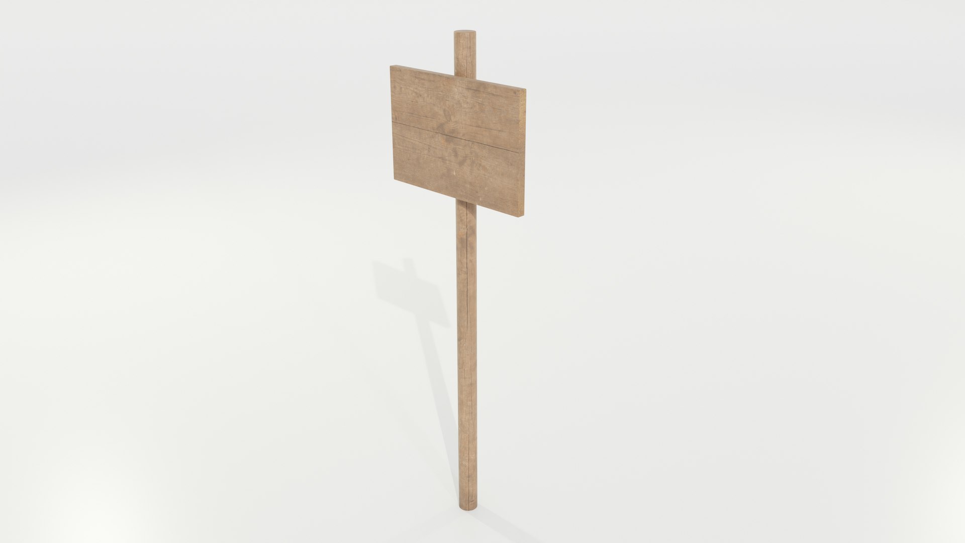 Free Simple Wooden Sign 3D Model - TurboSquid 2215001