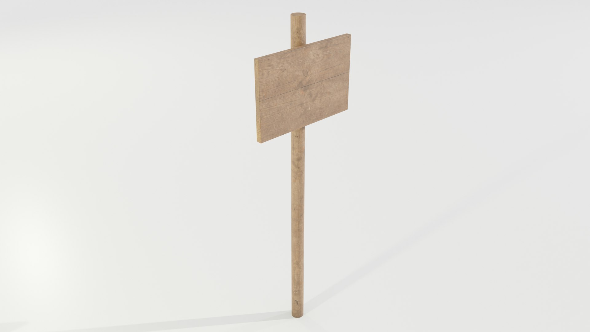 Free Simple Wooden Sign 3D Model - TurboSquid 2215001