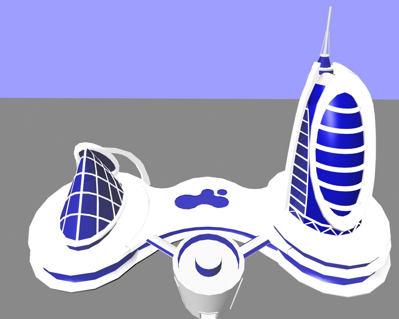 Unique Building Design 3d Obj