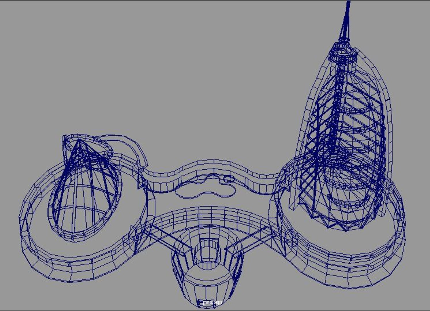 Unique Building Design 3d Obj