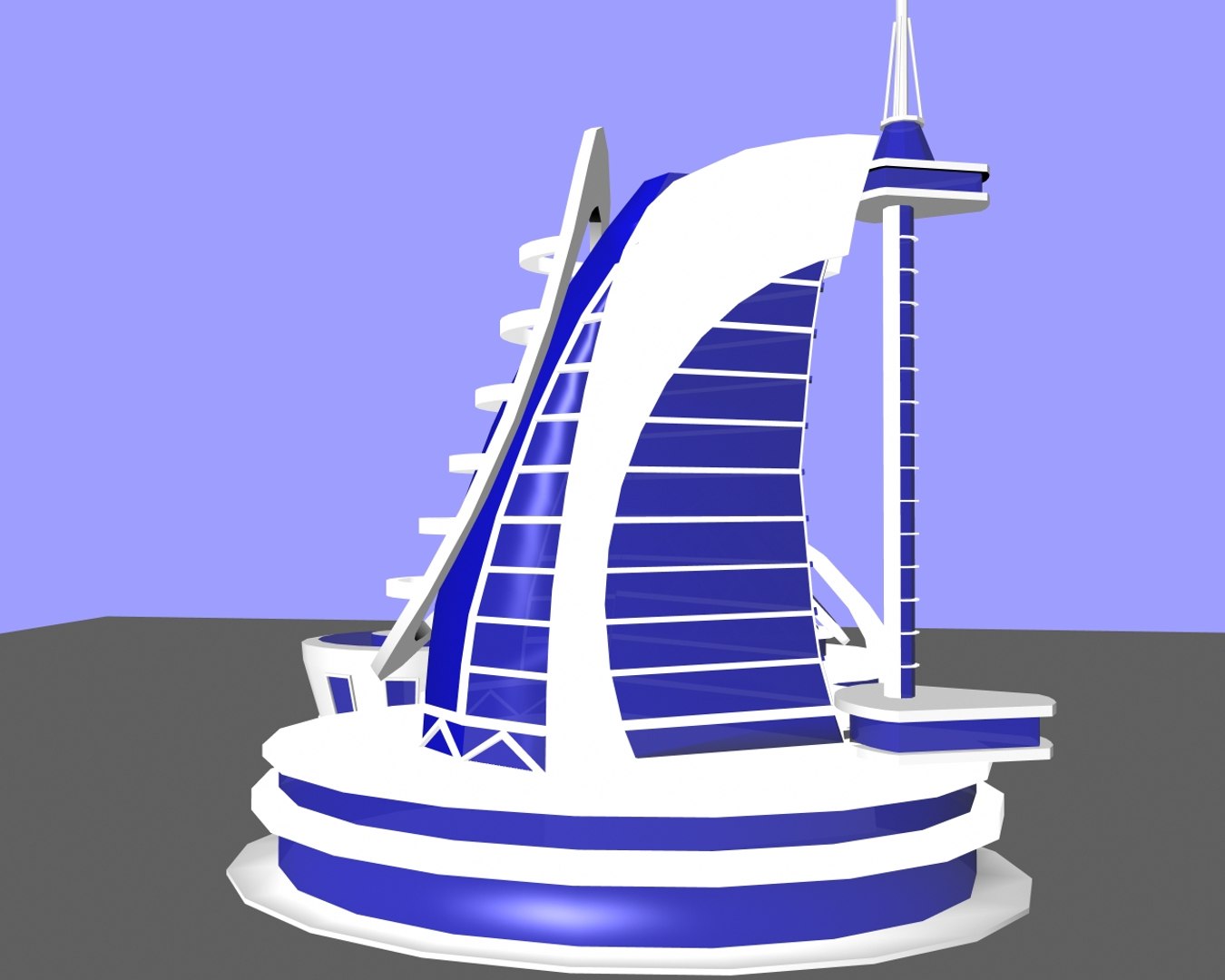 Unique Building Design 3d Obj