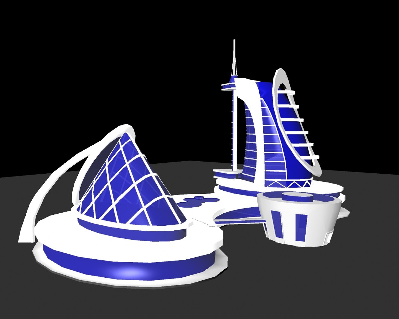 Unique Building Design 3d Obj