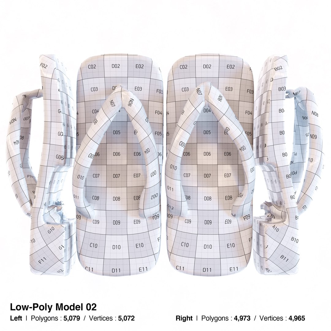 Ukon Geta Set For Men - Japanese Wooden Clogs 3D Model - TurboSquid 2010628