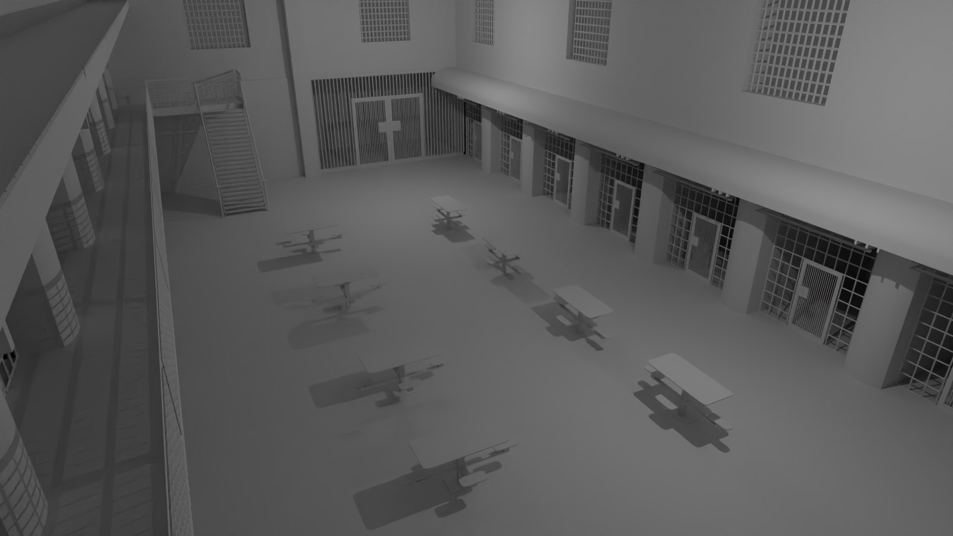 3D Prison Interior - TurboSquid 2157364