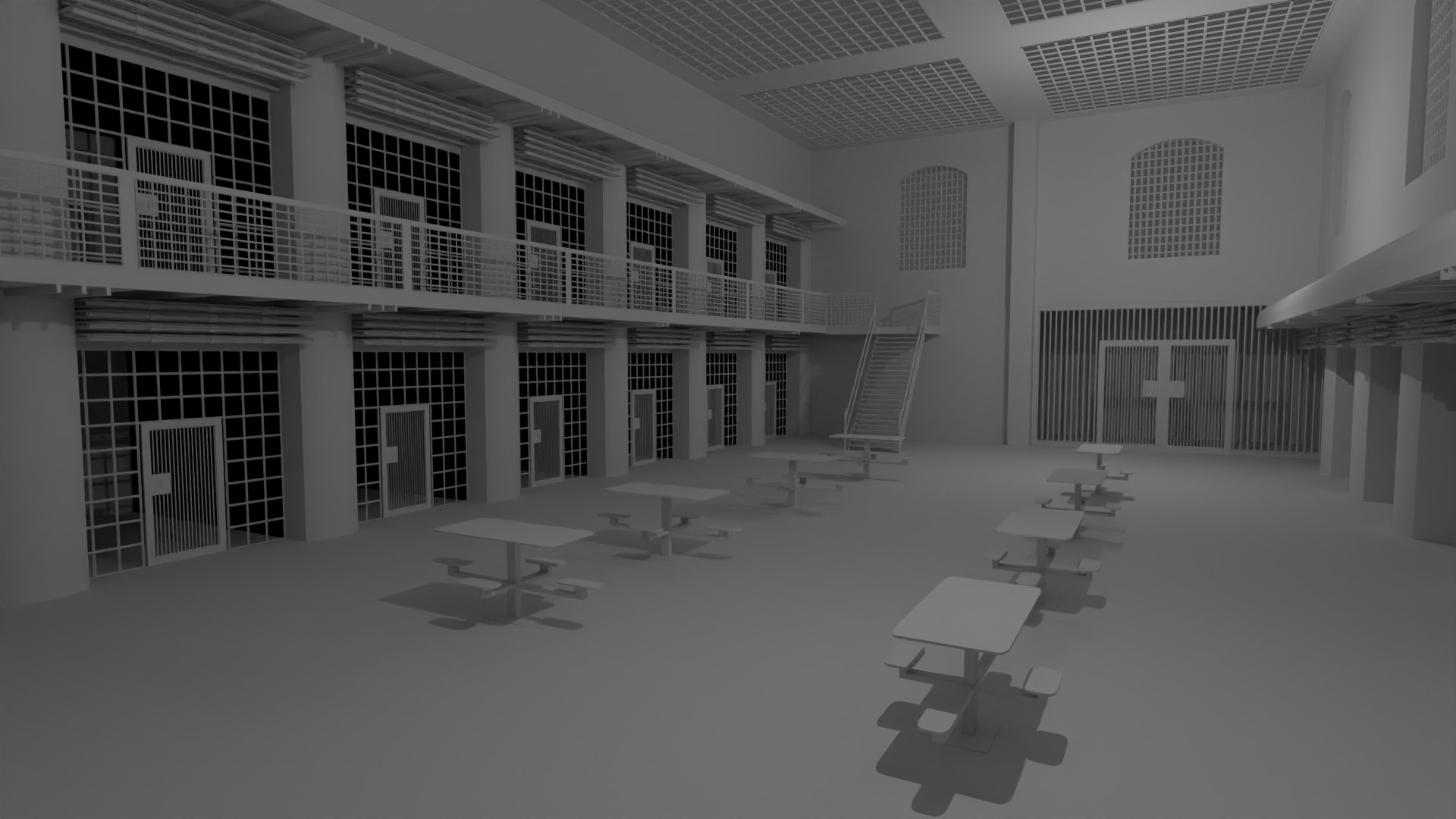 3D Prison Interior - TurboSquid 2157364