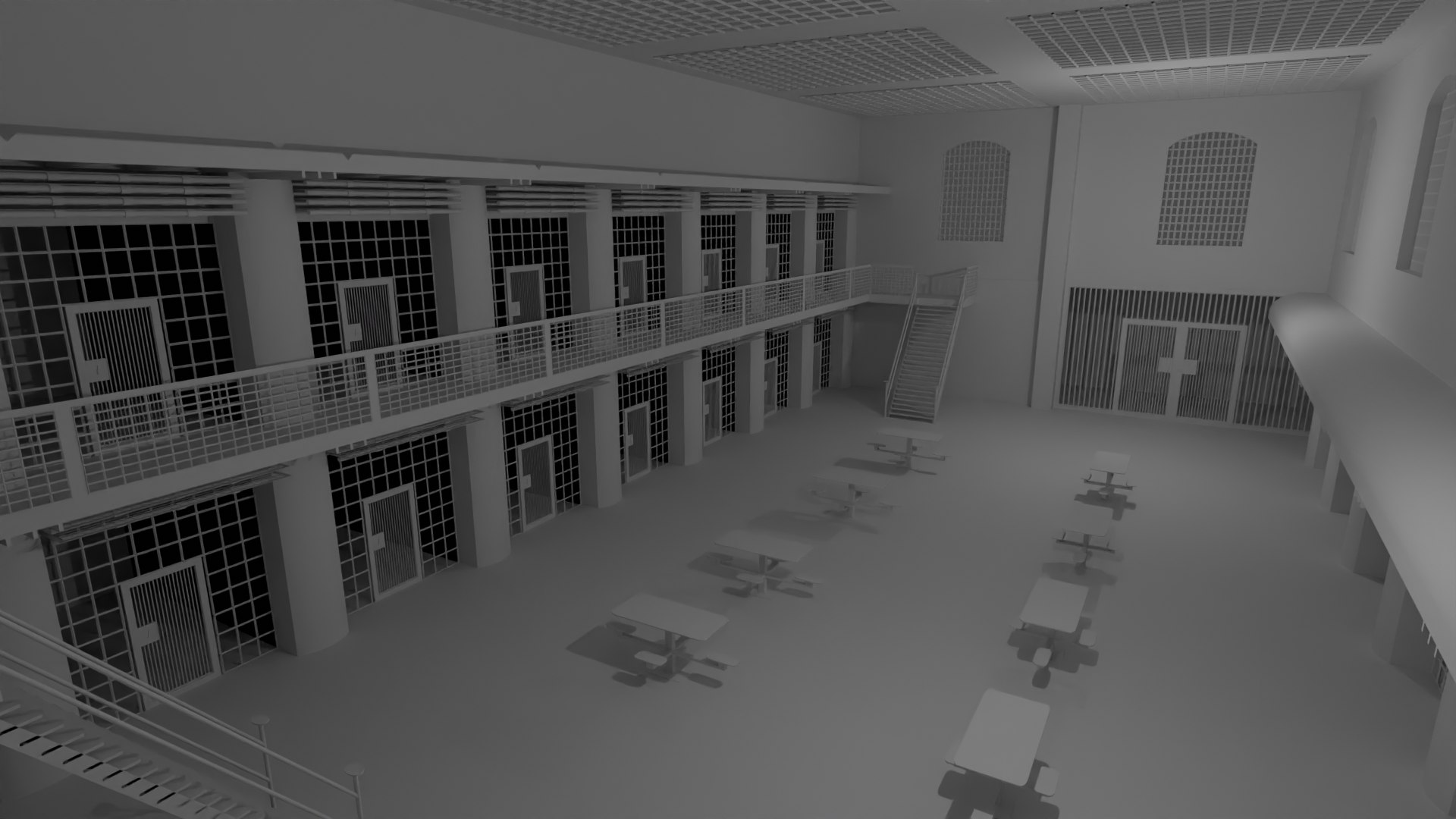 3D Prison Interior - TurboSquid 2157364