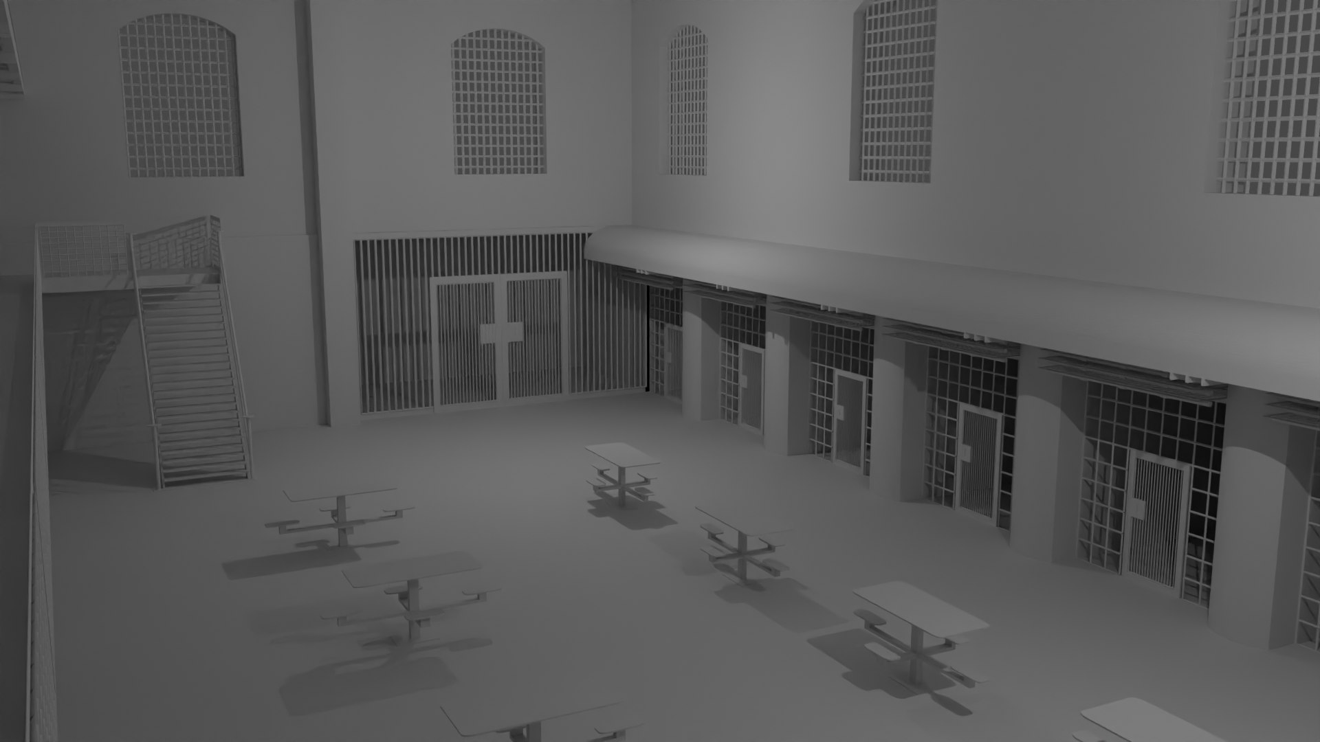 3D Prison Interior - TurboSquid 2157364