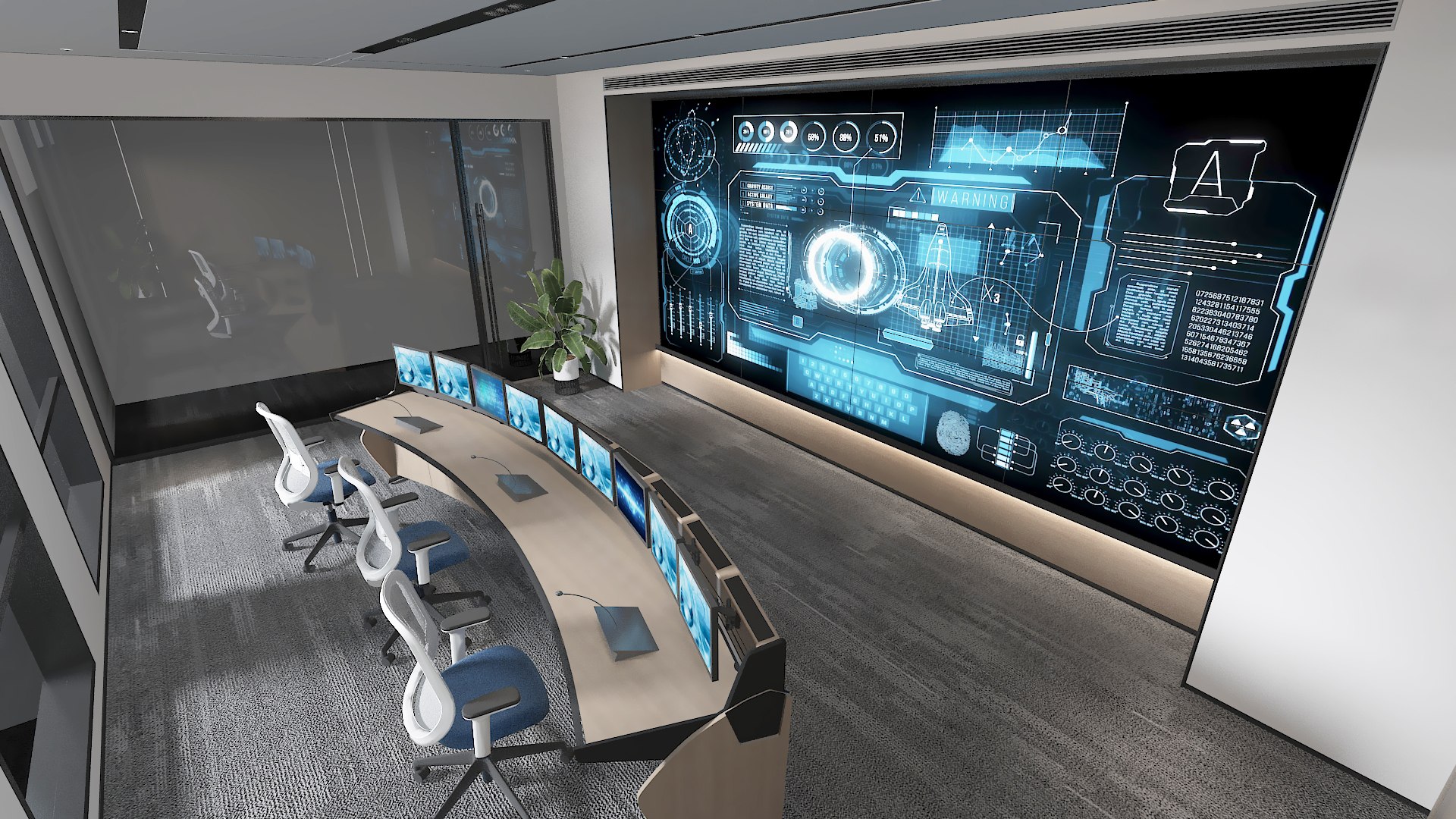 Control Room 3D Model - TurboSquid 2272634