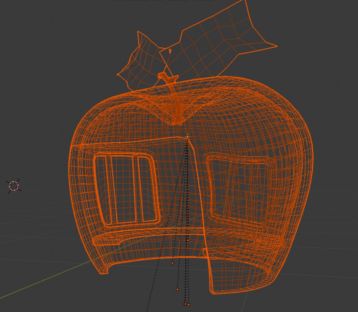 3D Red Apple House - TurboSquid 1496103