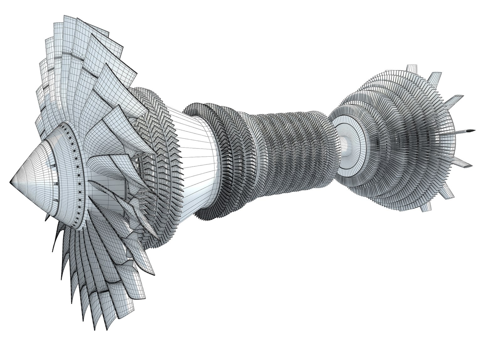 Turbine Engine 3D Model - TurboSquid 1170656
