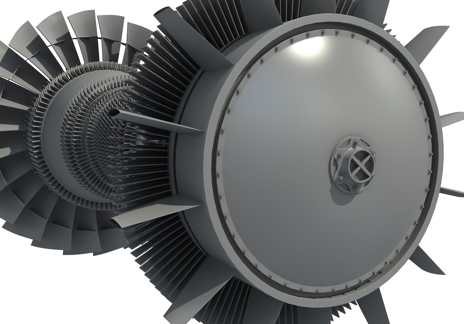 Turbine Engine 3D Model - TurboSquid 1170656