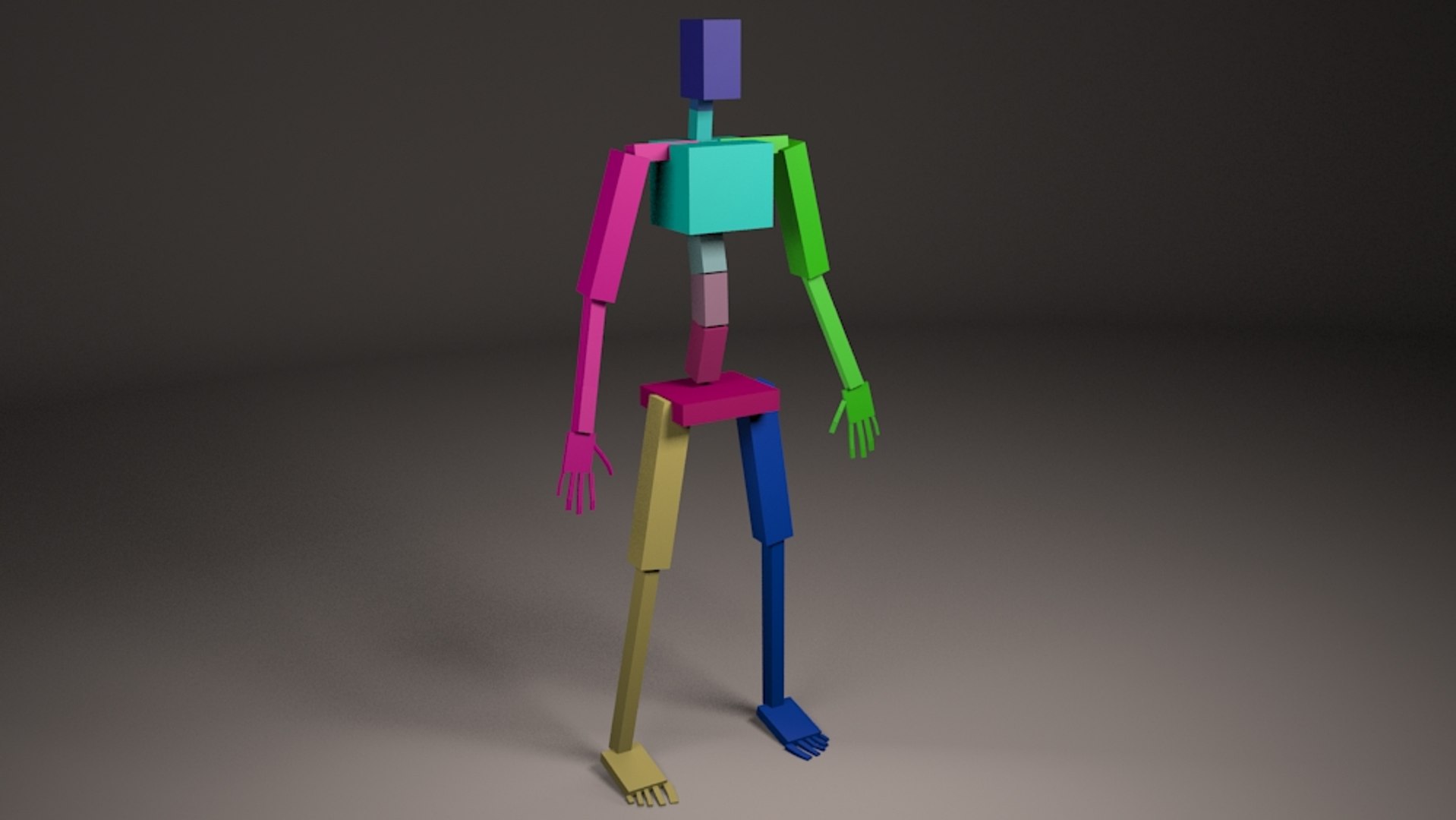 3ds Max Human Character Bold Man