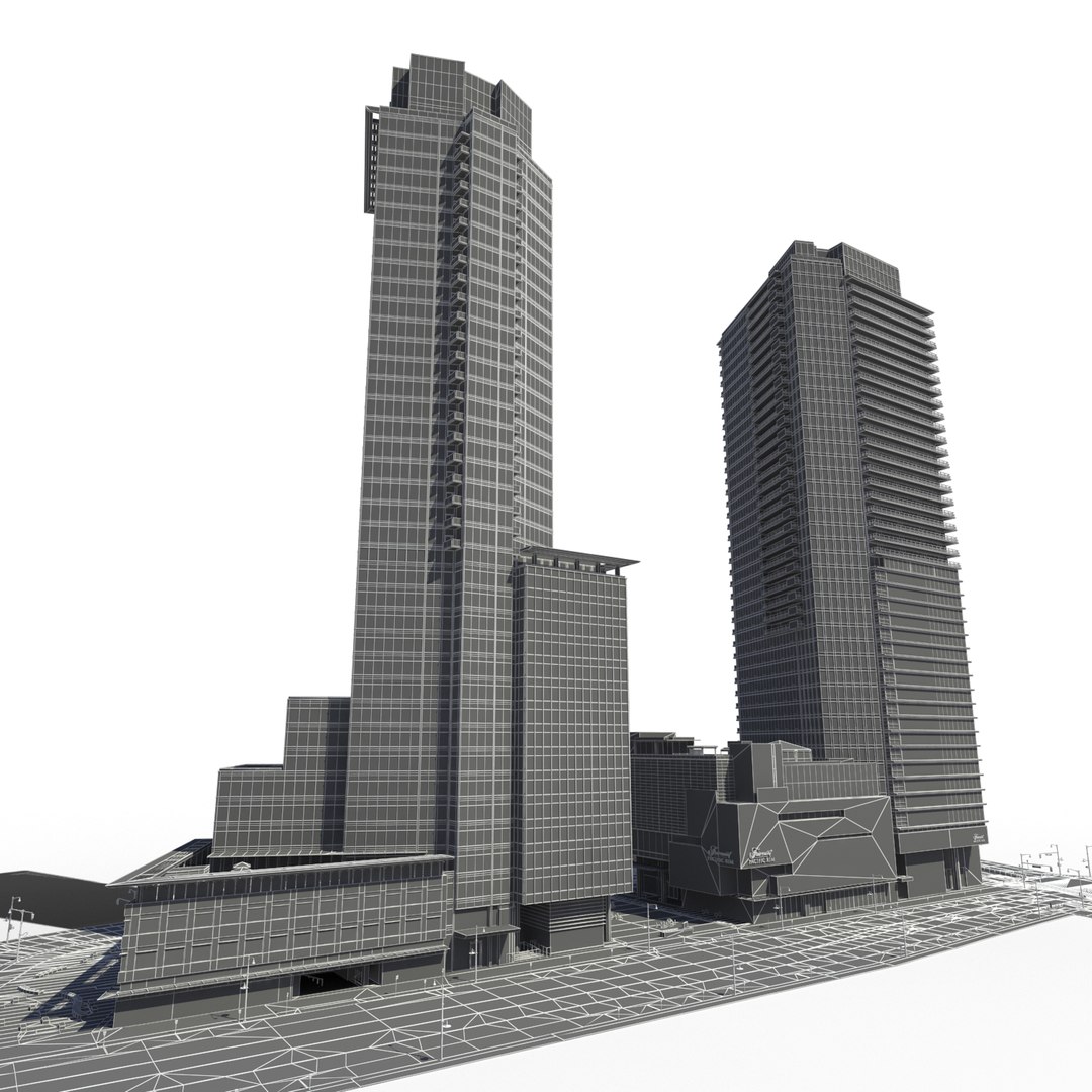 3d block buildings