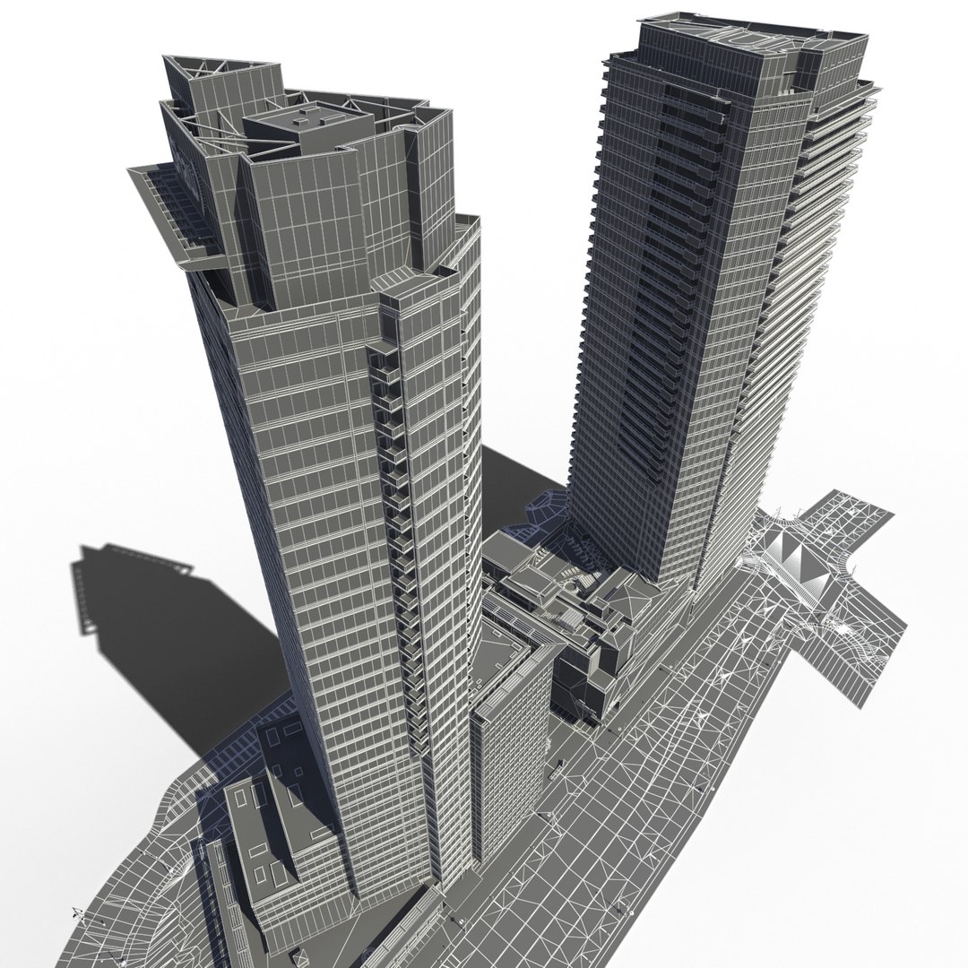 3d block buildings