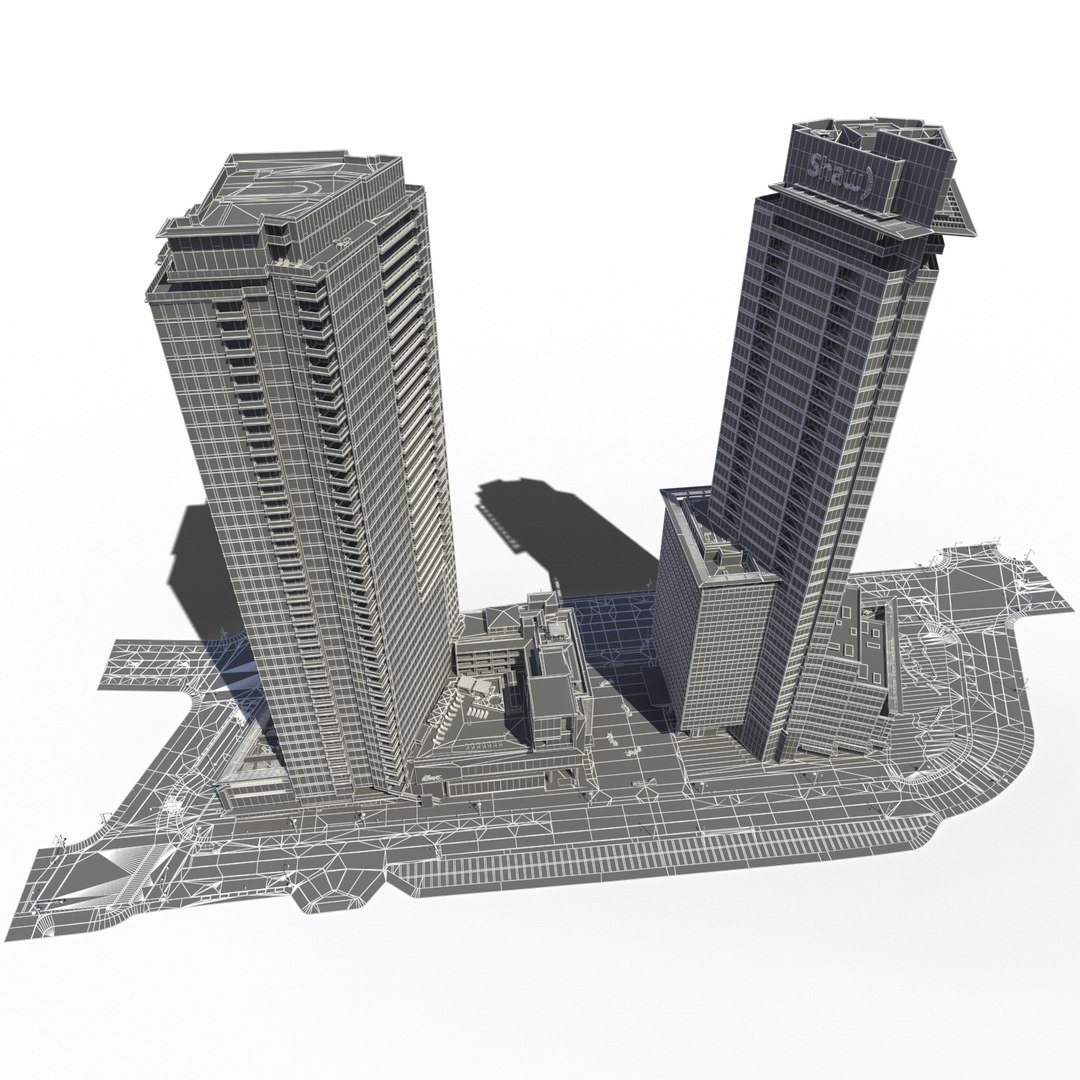 3d block buildings