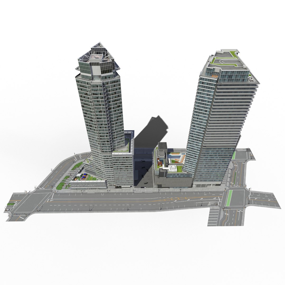 3d block buildings