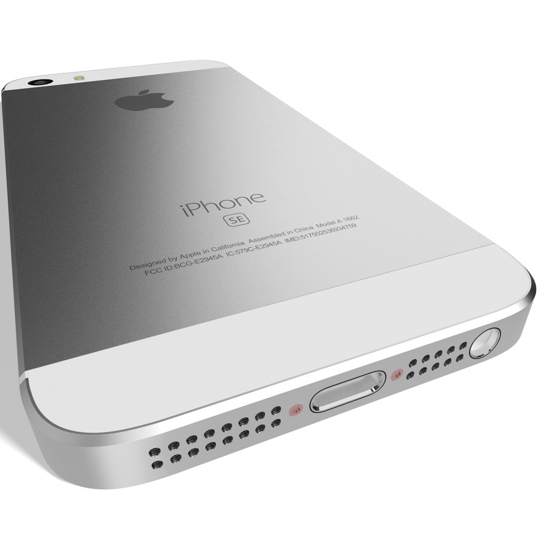 Realistic Apple Iphone Se 3d Model