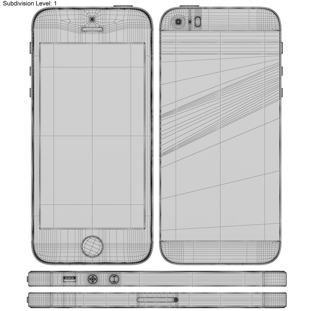 Realistic Apple Iphone Se 3d Model