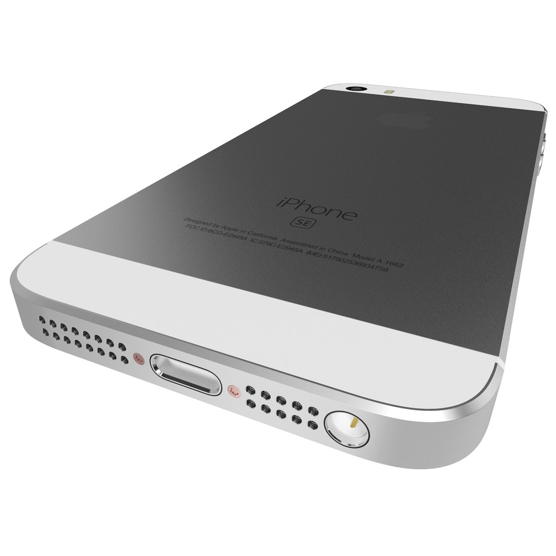 Realistic Apple Iphone Se 3d Model