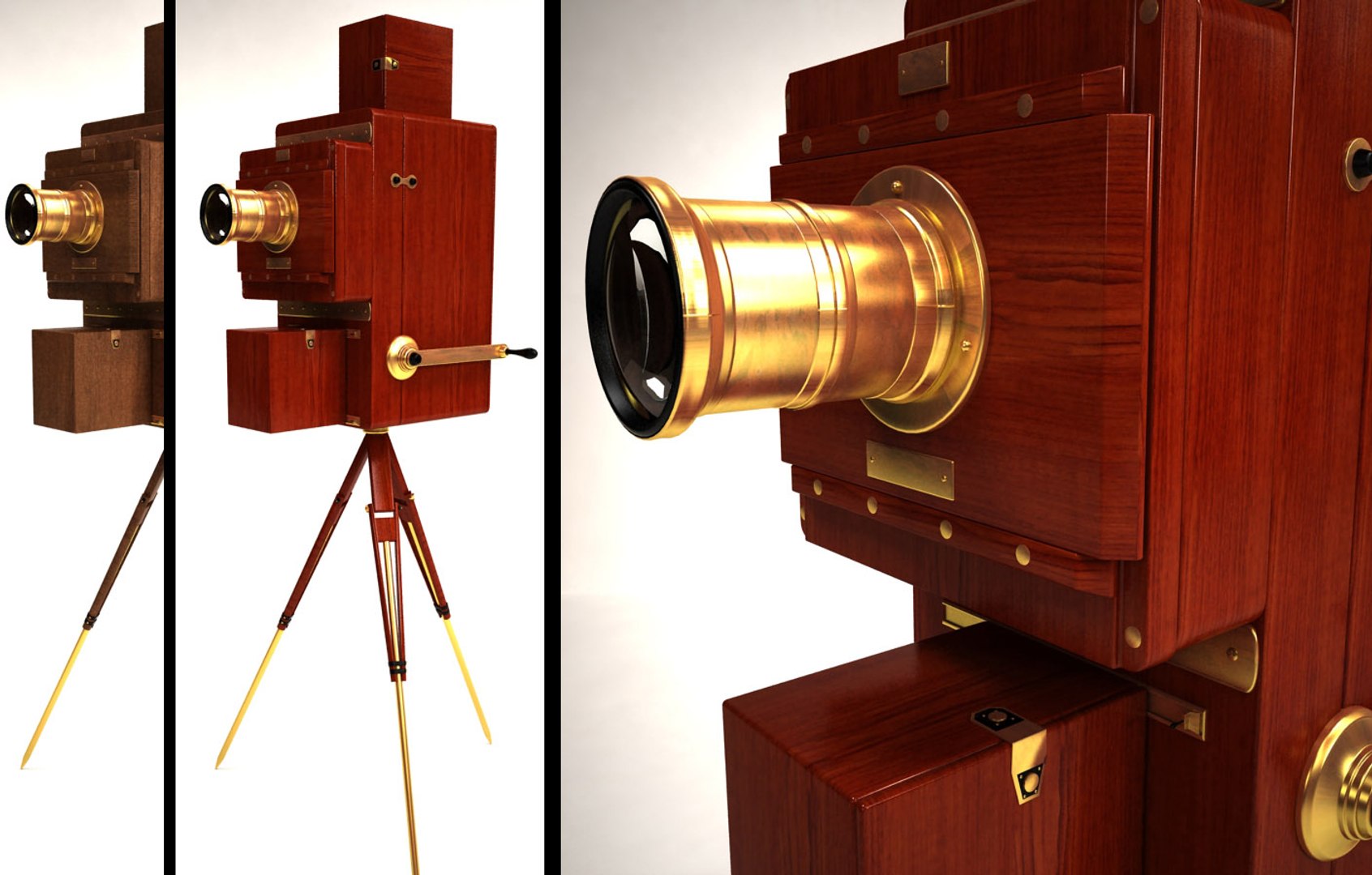 3d Vintage Old Camera