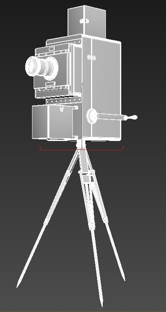 3d Vintage Old Camera