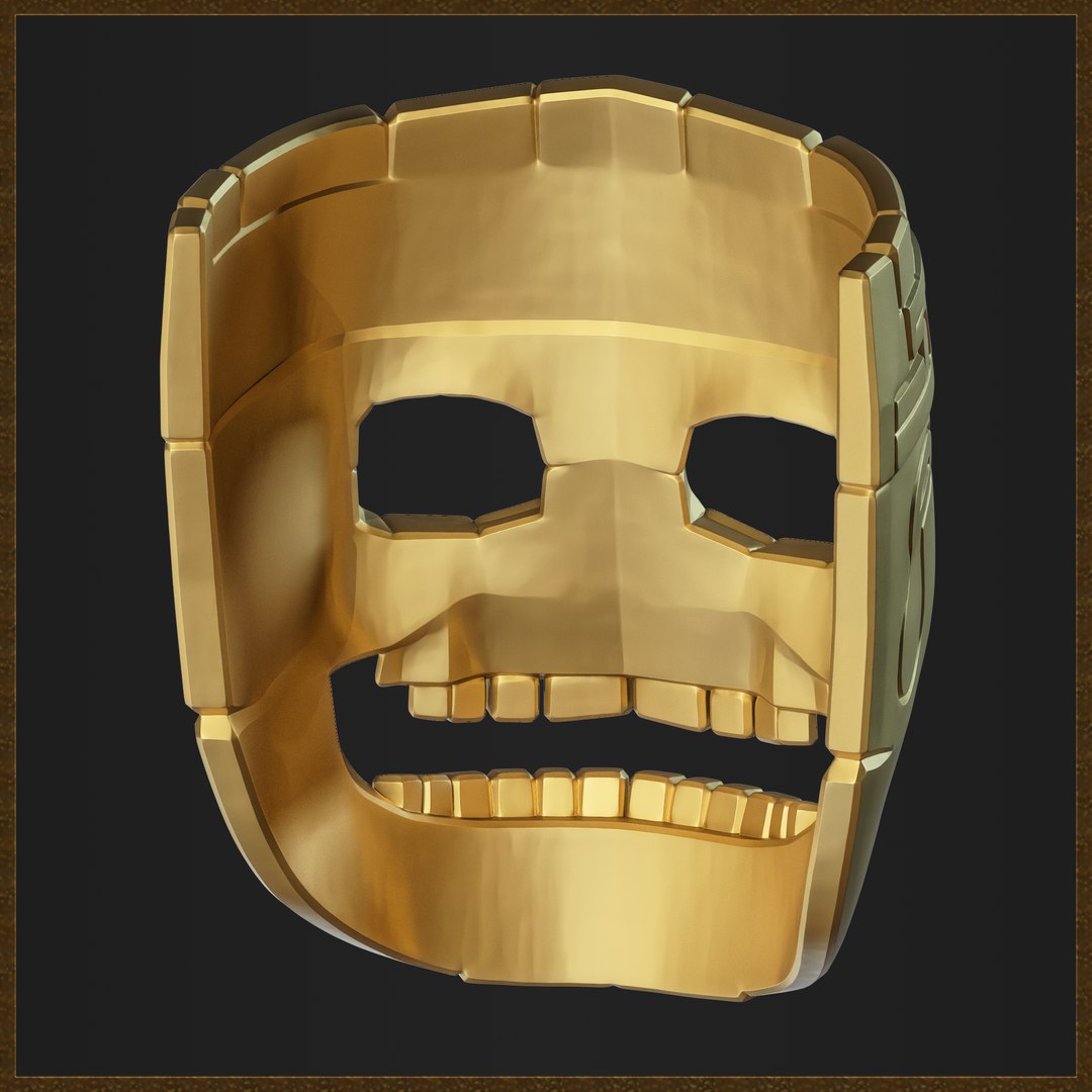 Aztec Skull Mask 3D Model - TurboSquid 2431001