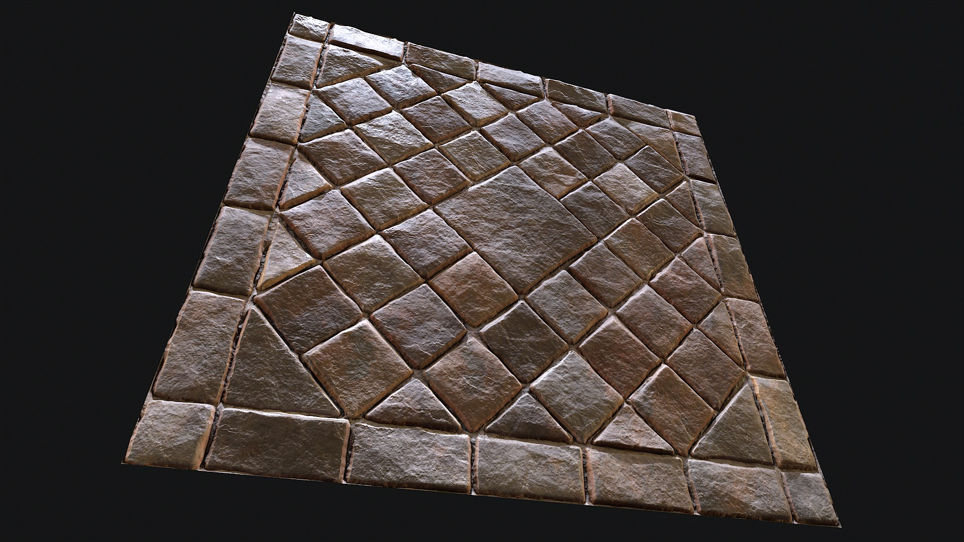 3D Model Tileable Floor 4x4m Game Ready - TurboSquid 2503486