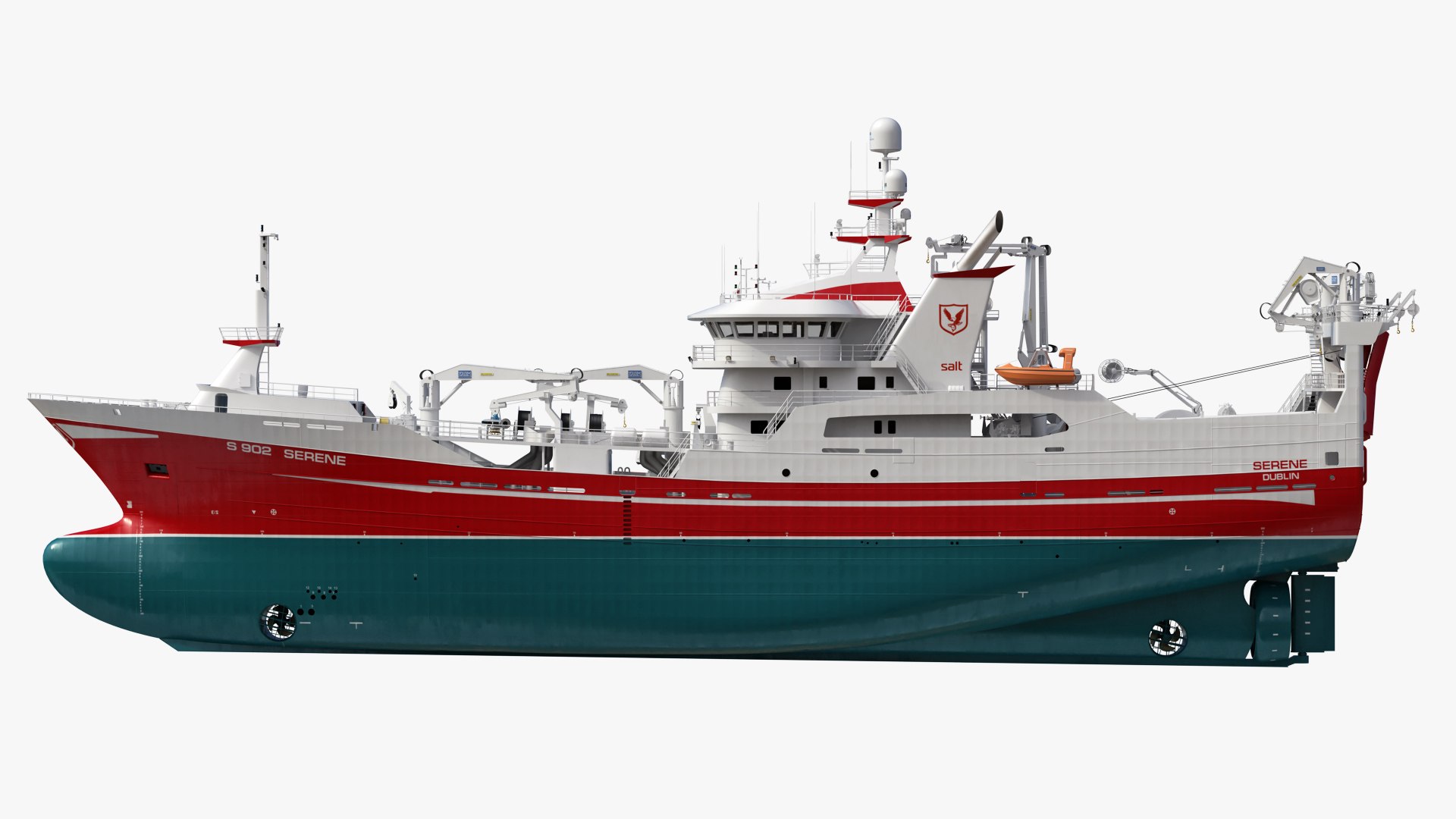 3D model Fishing Trawler Serene S902 - TurboSquid 2142793