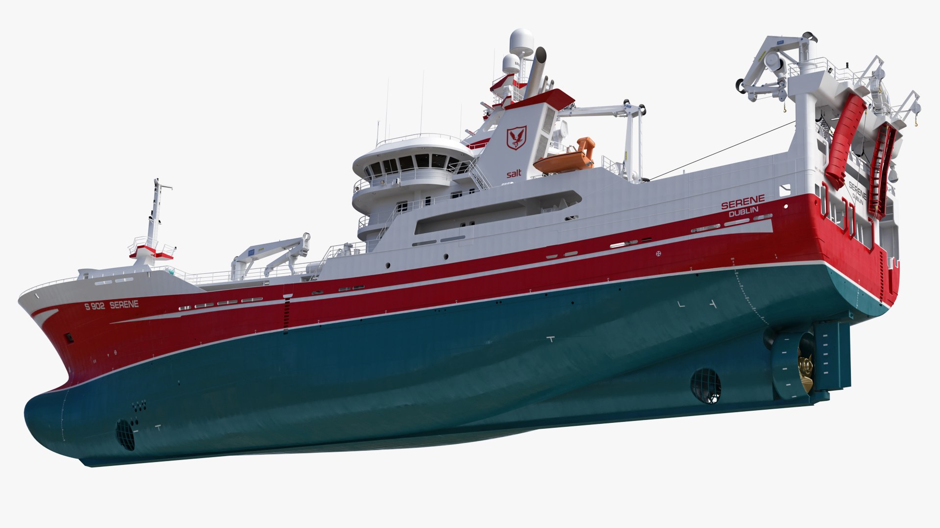 3D model Fishing Trawler Serene S902 - TurboSquid 2142793