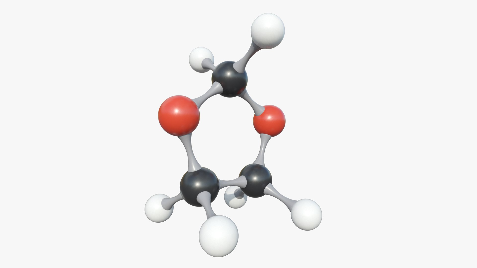 Dioxolane Molecule With PBR 4K 8K 3D Model - TurboSquid 1943253