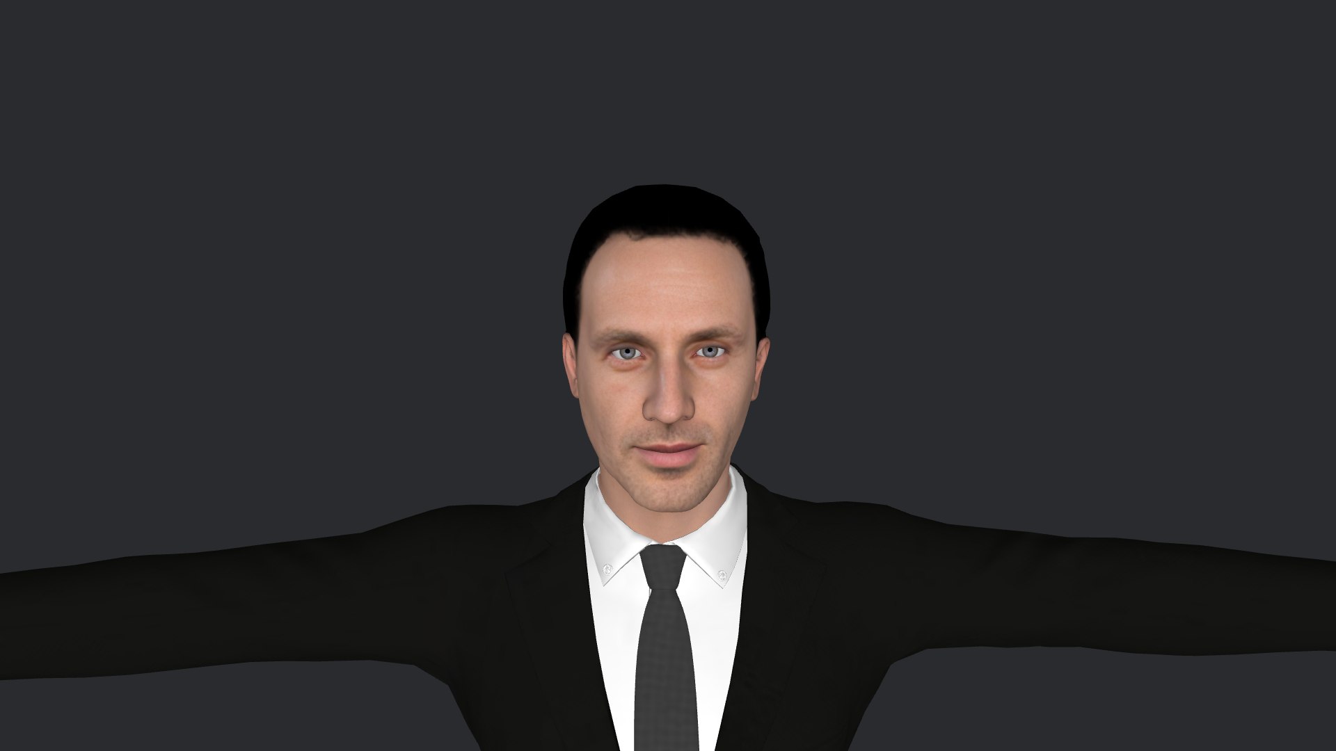 3D Andrew Lincoln Hyper Realistic Full Body Fully Rigged 3D Character ...