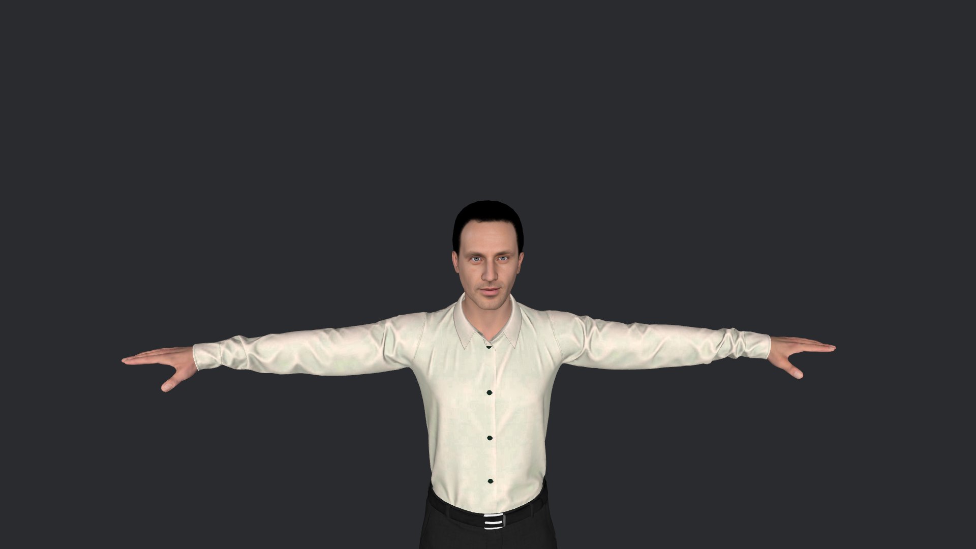 3D Andrew Lincoln Hyper Realistic Full Body Fully Rigged 3D Character ...