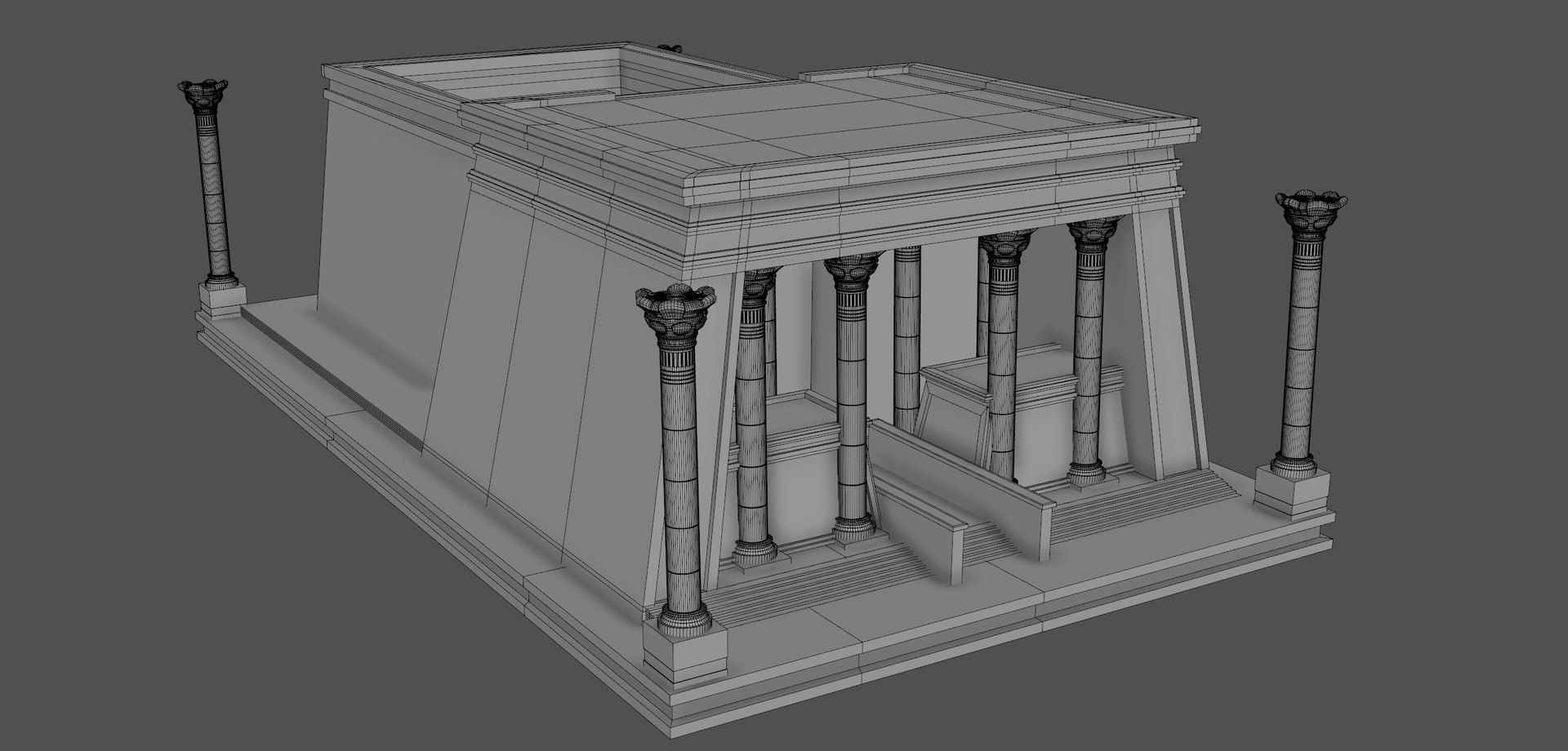 Egyptian Temple Model - TurboSquid 2328977