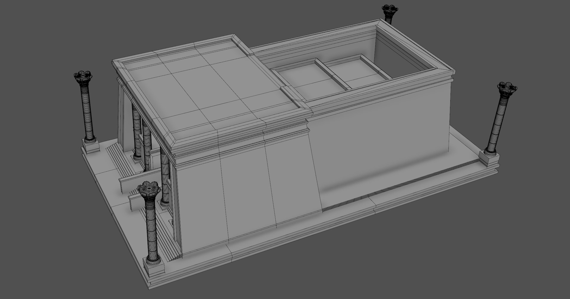 Egyptian Temple Model - TurboSquid 2328977