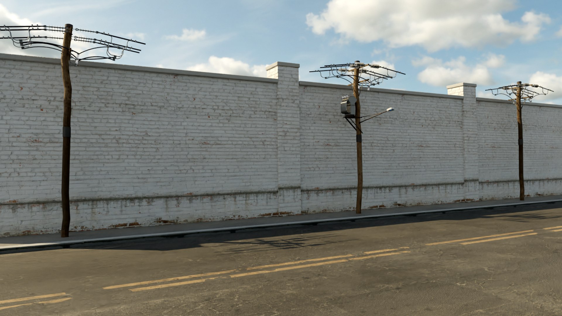 3D Telegraph Poles Model - TurboSquid 2204961