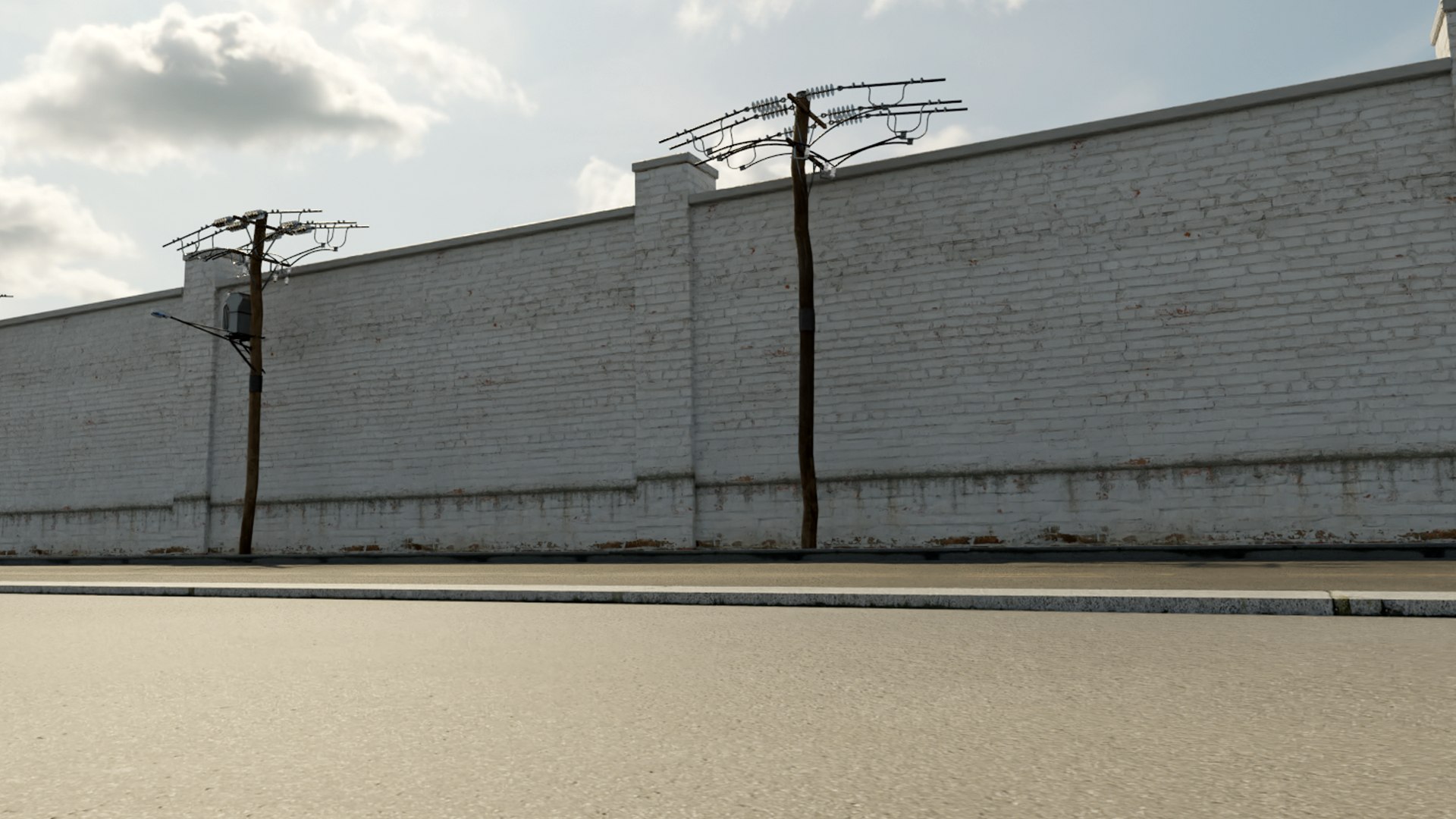 3D Telegraph Poles Model - TurboSquid 2204961